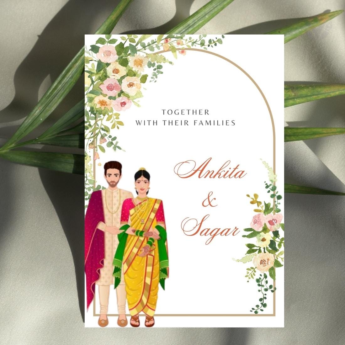 Editable Marathi Wedding Invite Template Custom Wedding Invitations in ...