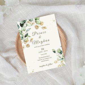 Canva Design Wedding Invitations Customizable 3-in-1 Invitation Suite ...