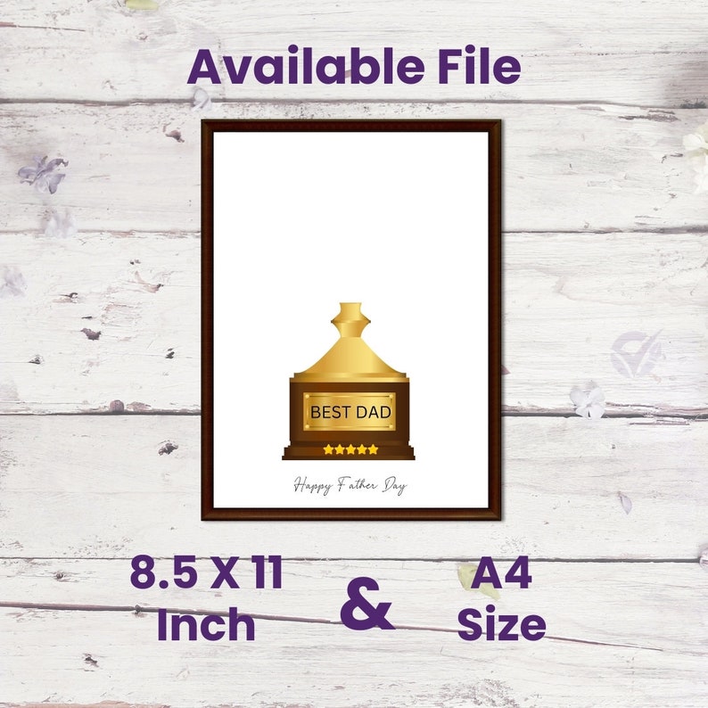 Best Fathers Day Handprint Trophy Gifts Heartfelt Creations for Dad ...