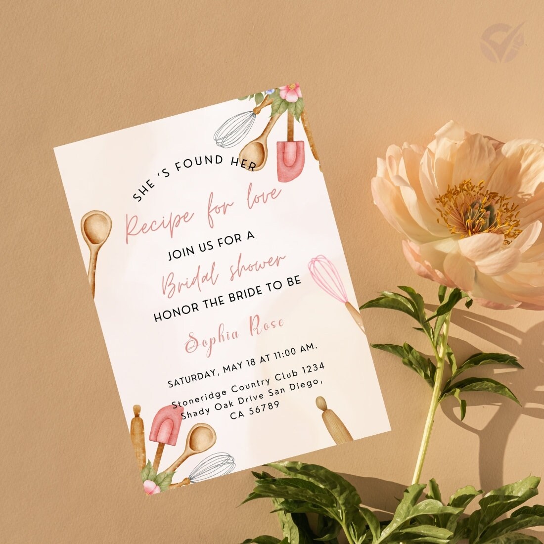 Kitchen Themed Bridal Shower Invitations Cooking up Love - Etsy