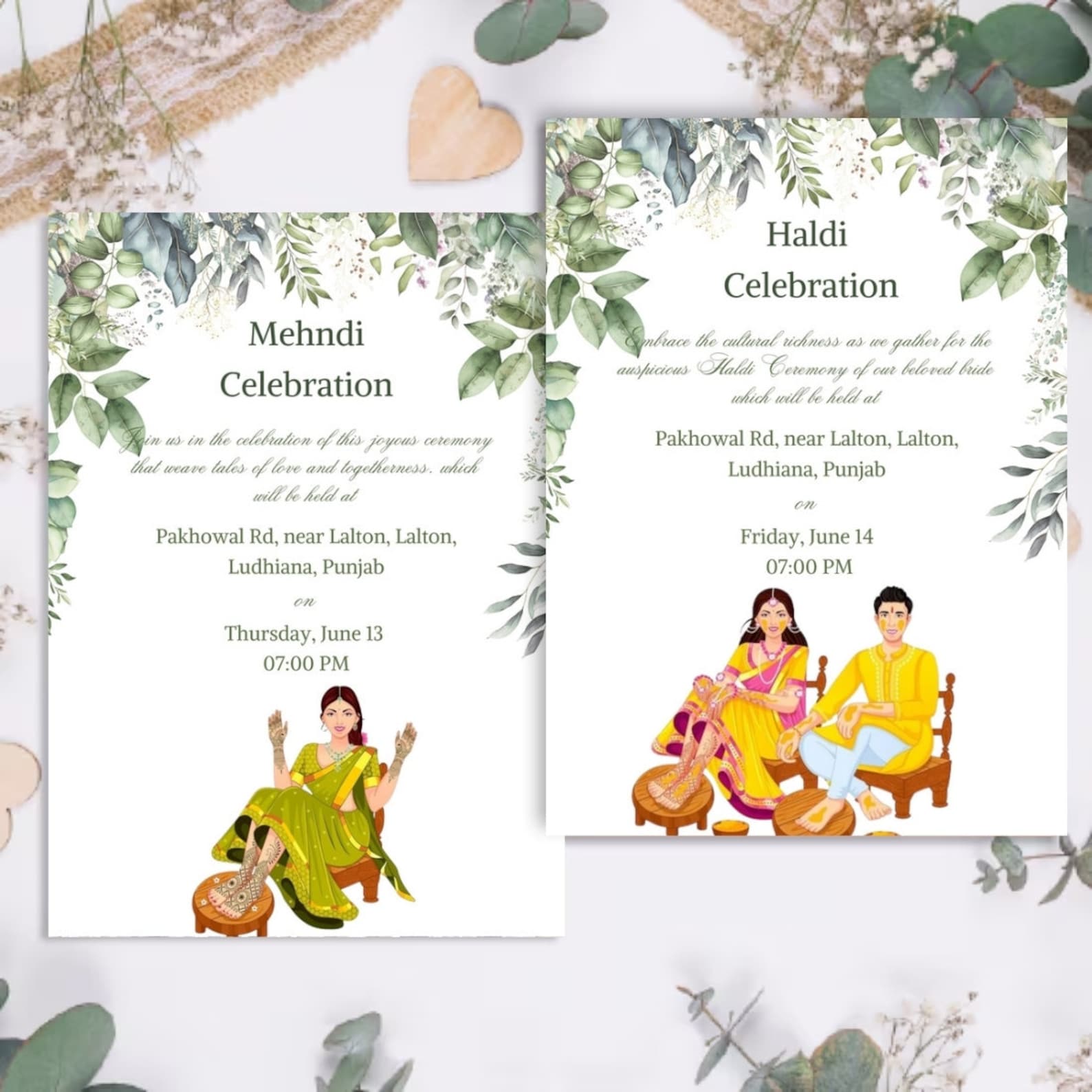 Sikh Akhand Path Invitation Cards UK Customizable Make Sikh Invitation ...