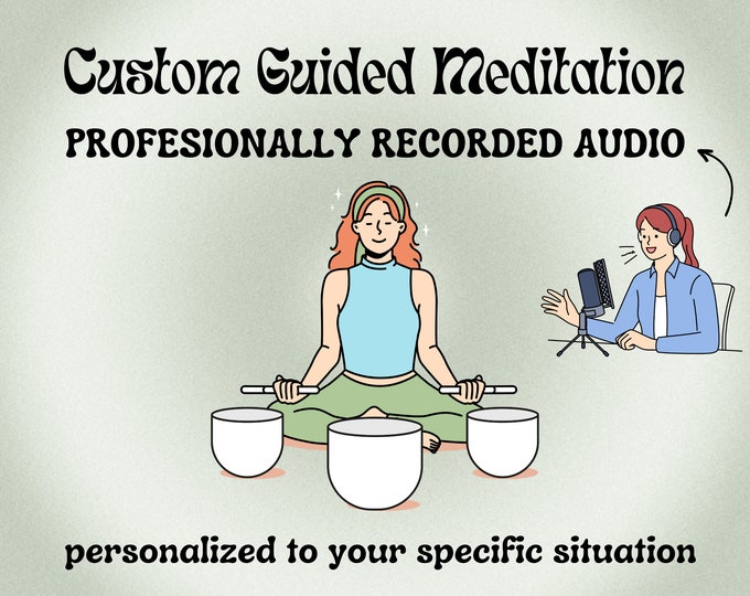Personalized Guided Meditation Audio Professionally Recorded Audio Custom to Your Specific ...