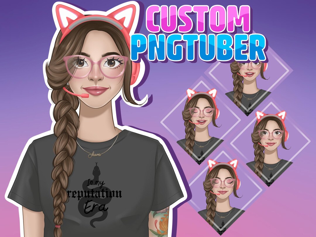 Custom Pngtuber Avatar for Twitch Streamers, Discord, Youtube, Tiktok ...