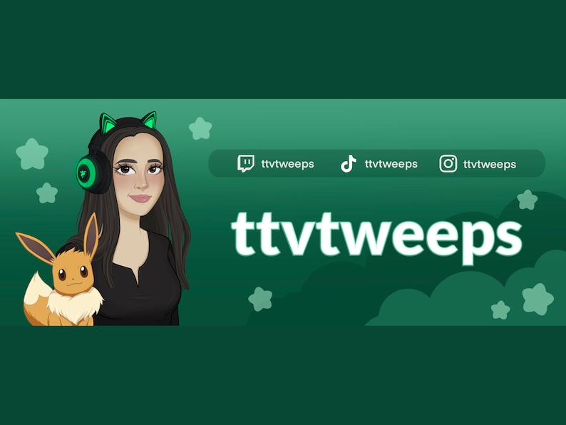 Custom Twitch Banner for Stream Made to Order Stream Header for ...