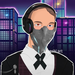 Custom Anime Avatar for Gaming / Twitch / Discord / Youtube. Cartoon ...