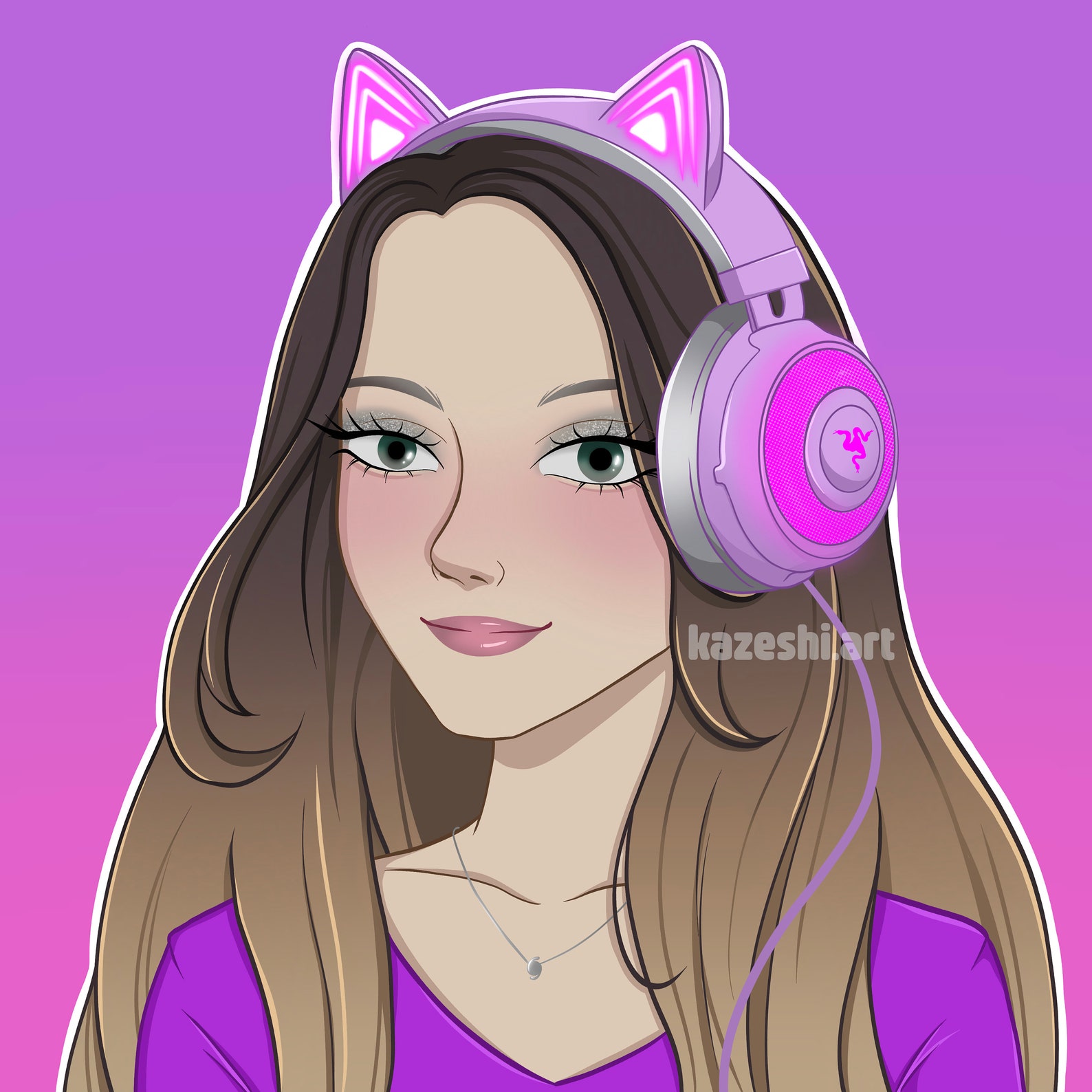 Custom Anime Avatar for Gaming / Twitch / Discord / Youtube. - Etsy