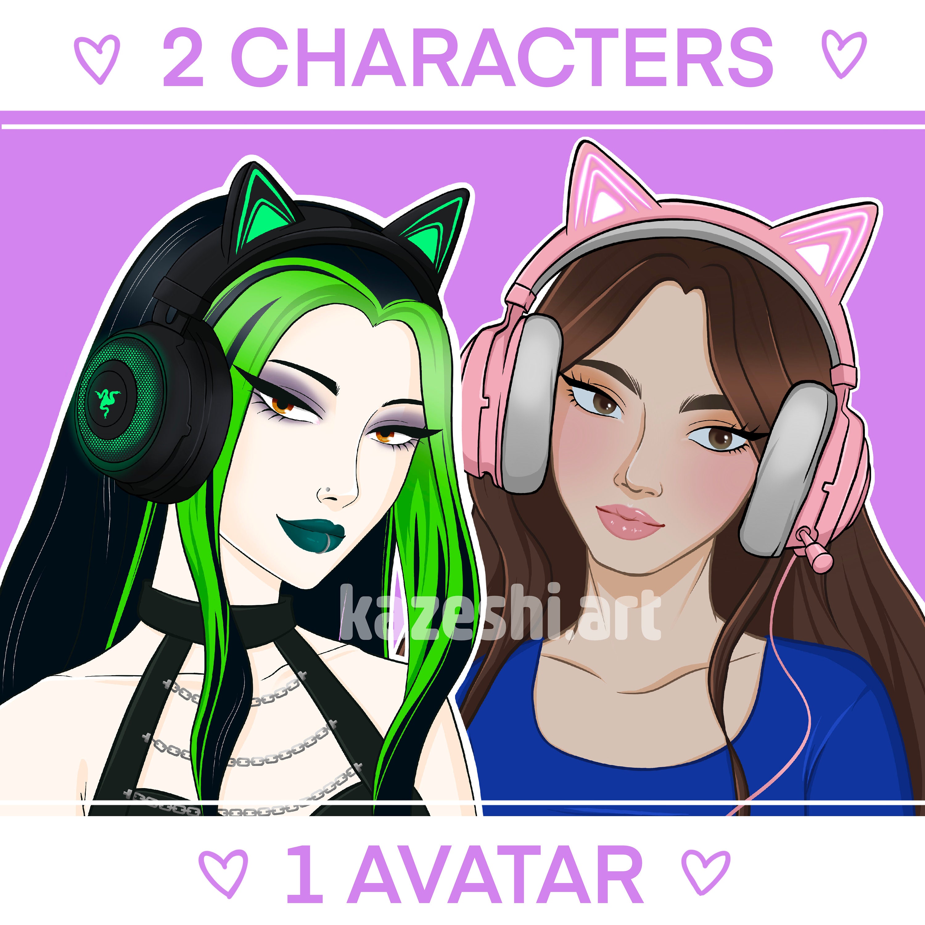 Retrato de dibujos animados digital Idea de regalo perfecto - Etsy México