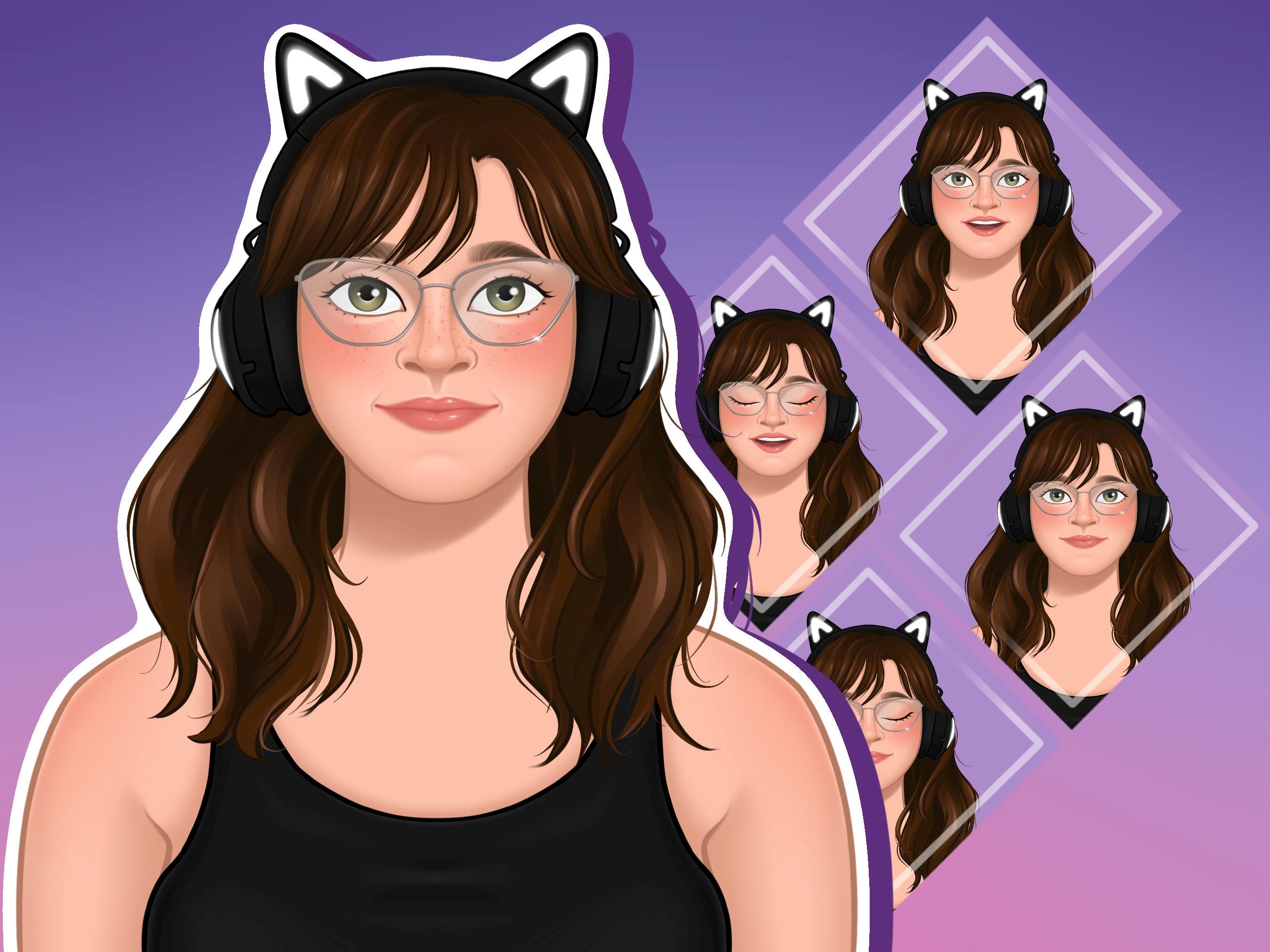 Custom Pngtuber Avatar for Twitch Streamers, Discord, Youtube, Tiktok ...