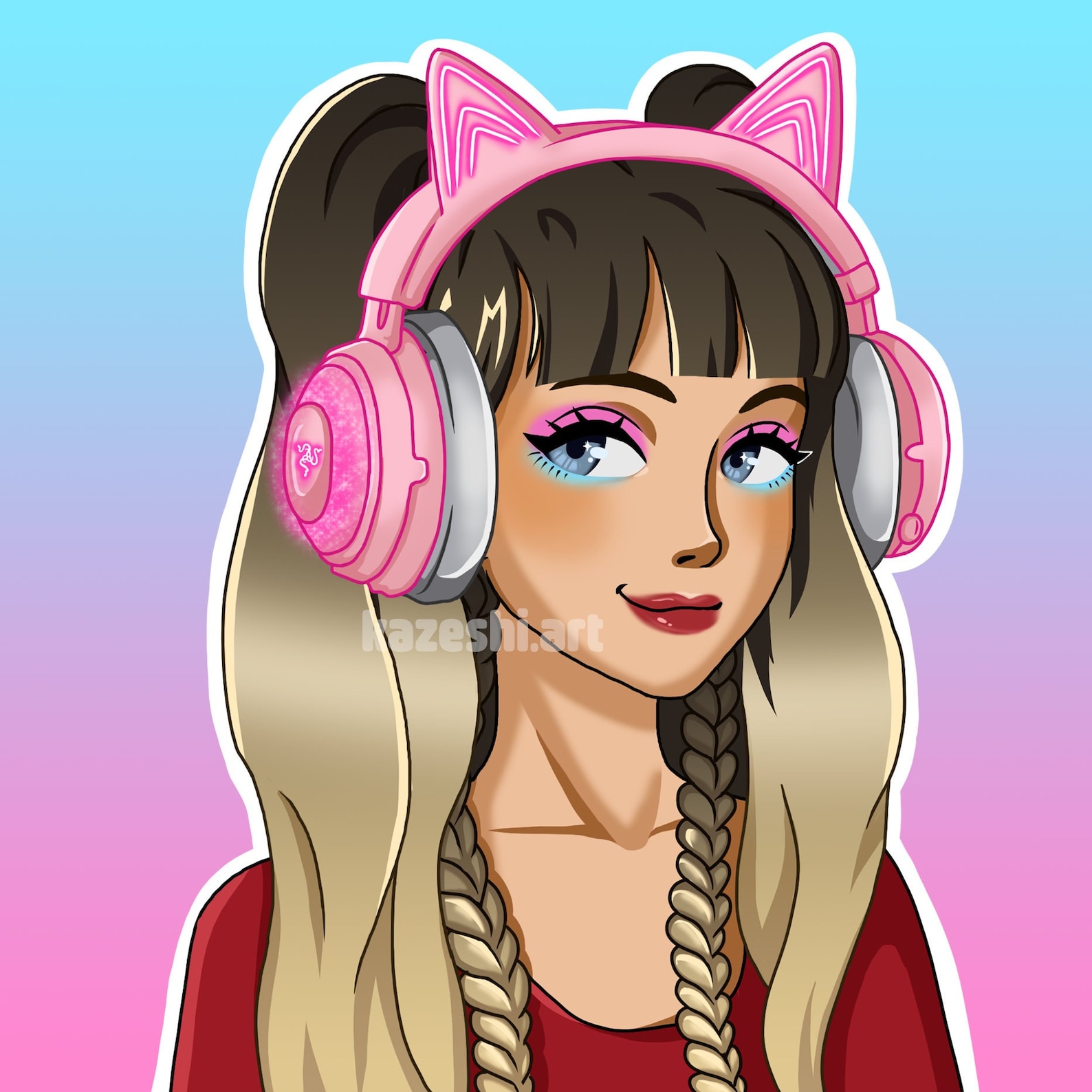 Custom Anime Avatar for Gaming / Twitch / Discord / Youtube. - Etsy