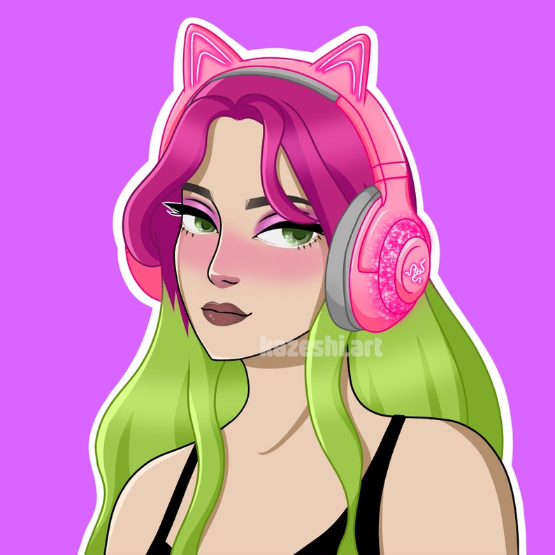 Custom Anime Avatar for Gaming / Twitch / Discord / Youtube. - Etsy