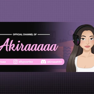 Custom Twitch Banner for Stream Made to Order Stream Header for ...