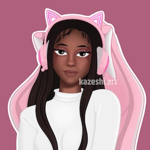 Custom Anime Avatar for Gaming / Twitch / Discord / Youtube. Cartoon ...