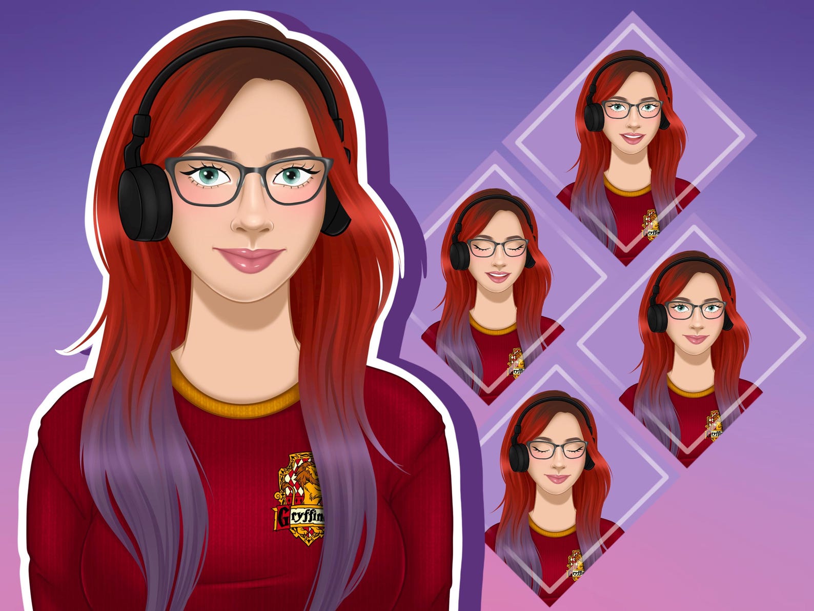 Custom Pngtuber Avatar for Twitch Streamers, Discord, Youtube, Tiktok ...
