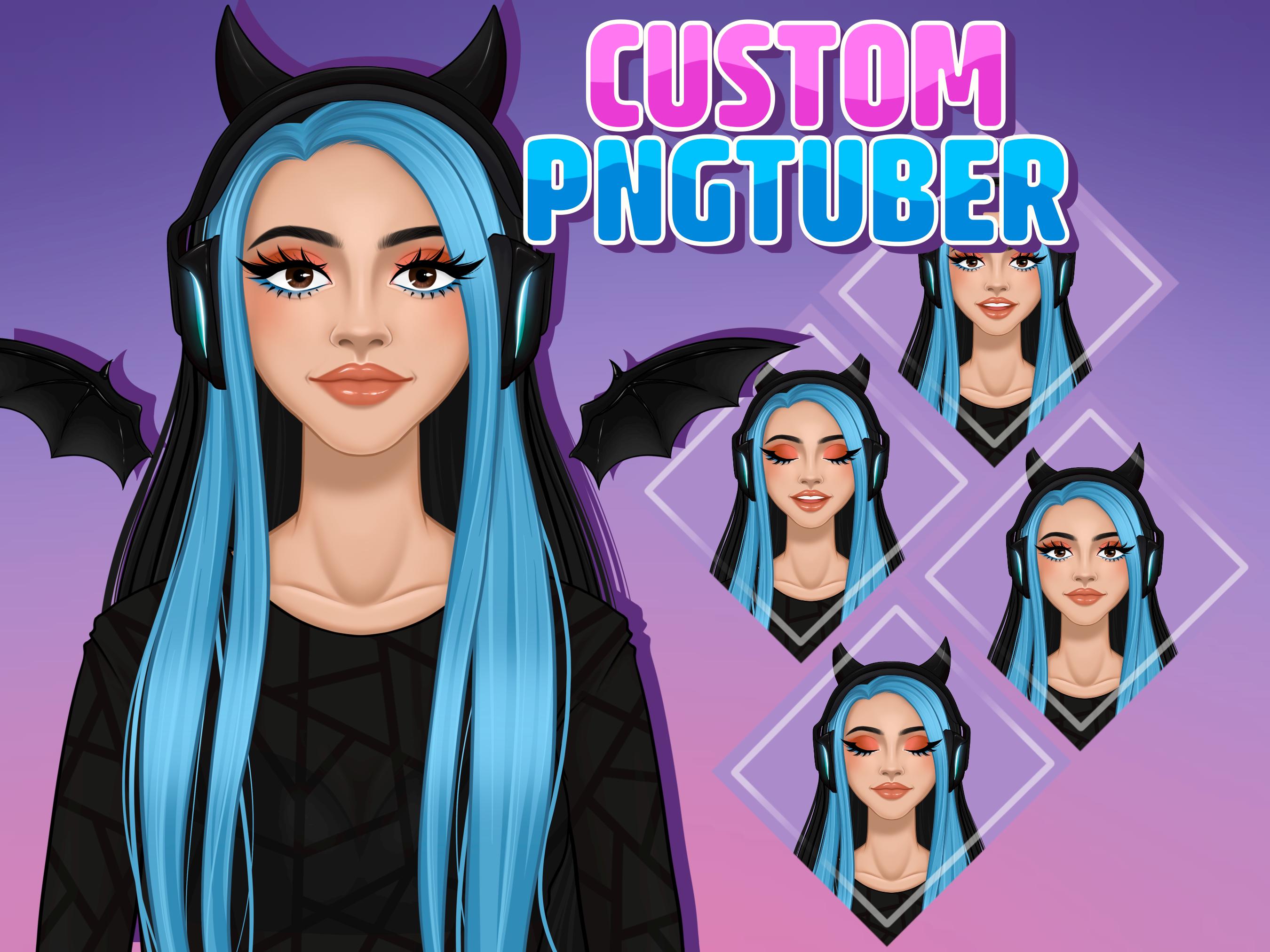 Custom Pngtuber Avatar for Twitch Streamers, Discord, Youtube, Tiktok ...