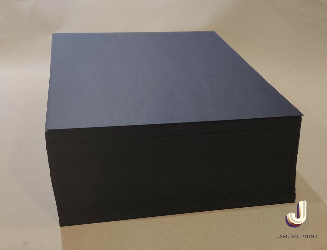 A4/A5/A3 Black Card, Arts&craft High Quality 135 GSM Popset Matte Black ...