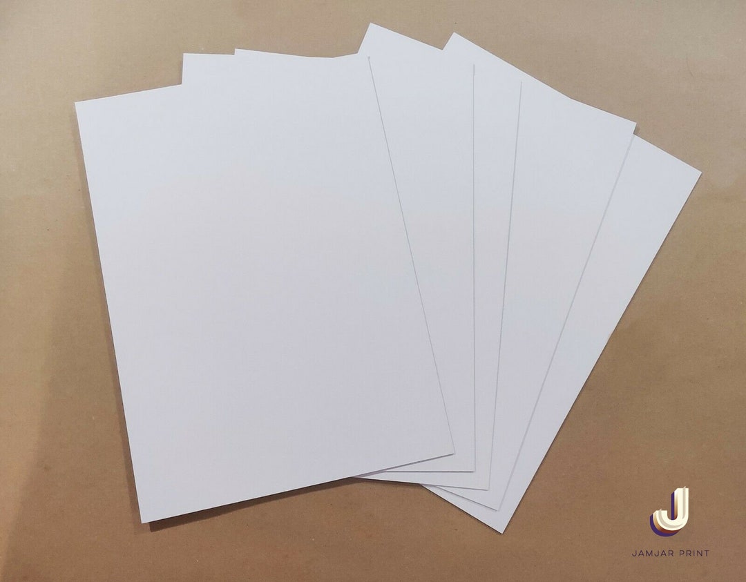 Extra Thick 610gsm / 800 Microns White Backing Board BULK OFFER A5 / A4 ...