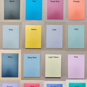 Smooth Silk Coloured Craft Gloss Card 350gsm A5 Double Sided Arts ...