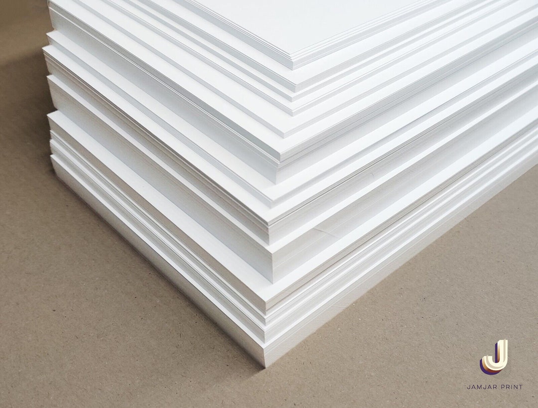 A6 White Card 350gsm Bulk Offer 300 Sheets. Premium White Arts &crafts ...