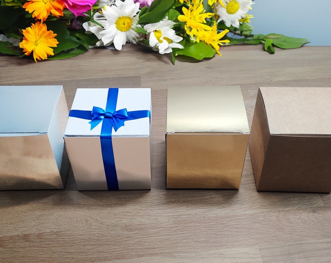 10x10x10 Box, Kraft Paper Box, 10cm X 10cm X 10cm Cardboard Box, Eco ...