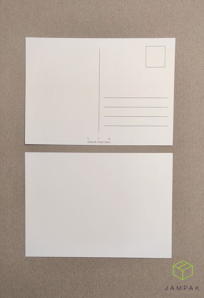 Plain White Blank Postcards. Create Your Own Holiday Postcard A6 350gsm ...