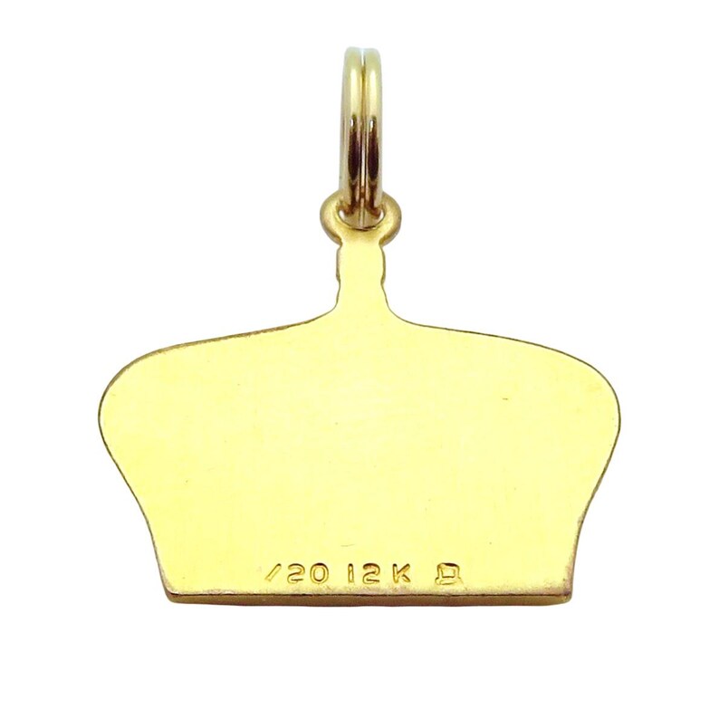 Vintage 12K Gold Filled Pattée Cross Fleur De Lis Royalty Crown Charm ...