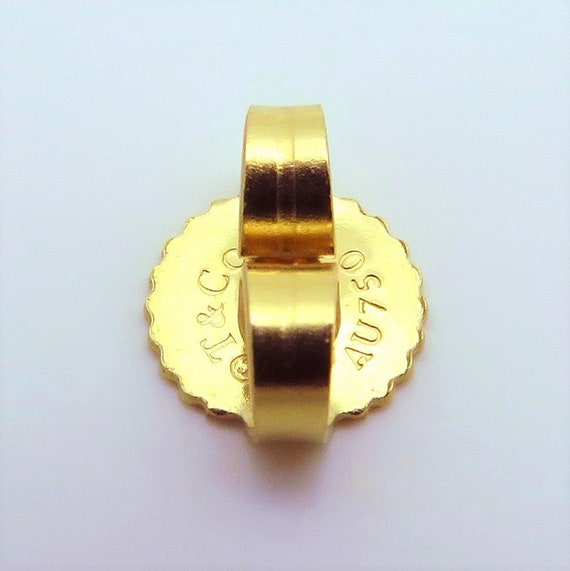 Authentic Tiffany & Co. 18K Yellow Gold Butterfly Earring Back - Etsy