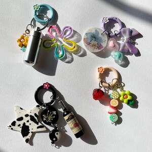 Flower Power Bag Charms - Etsy
