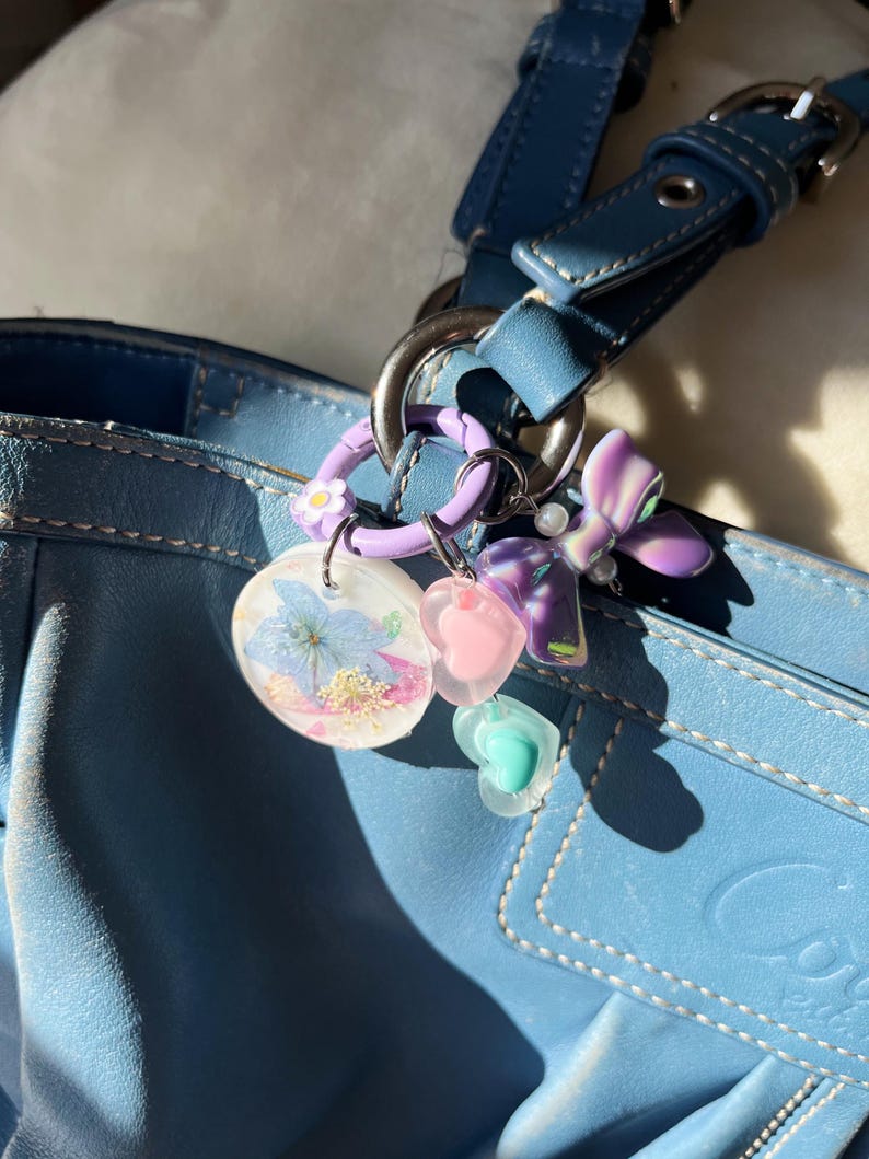 Flower Power Bag Charms - Etsy