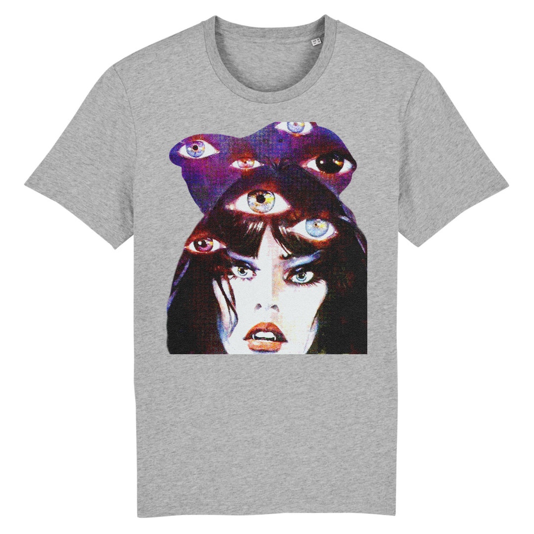 Retro Comic Book Purple Blue Evil Eye Pop Art Monster Vampire - Etsy