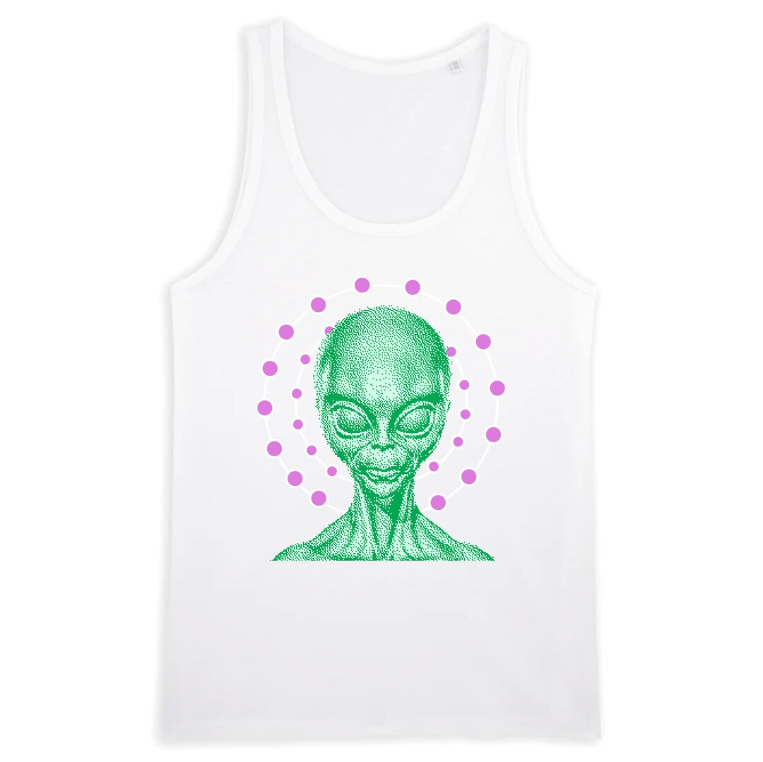 Sci-fi Neon Y2K Alien Extraterrestrial Circle of Life Tank - Etsy