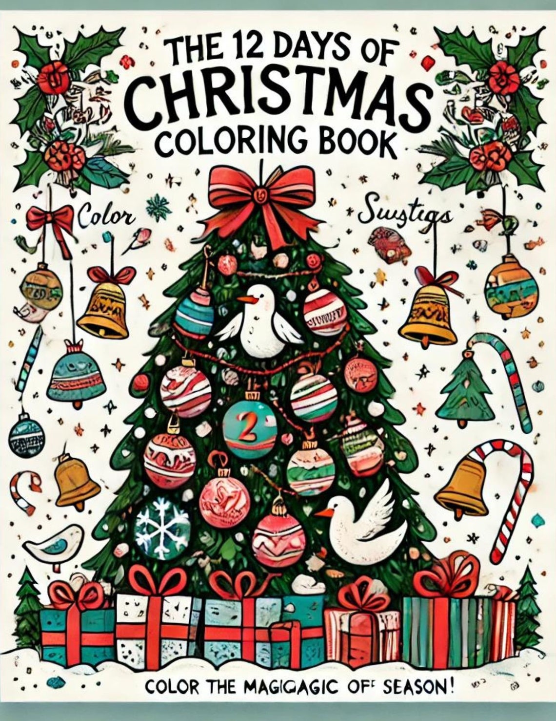 The 12 Days of Christmas Coloring Book | Printable Holiday Coloring ...