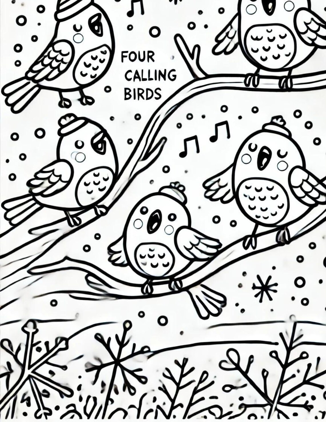 The 12 Days of Christmas Coloring Book | Printable Holiday Coloring ...