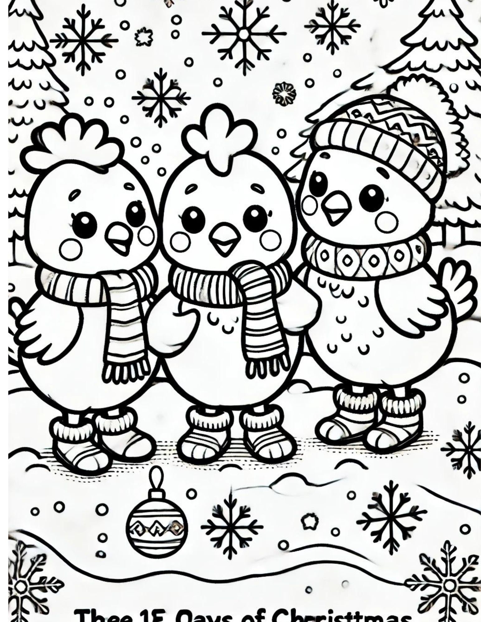 The 12 Days of Christmas Coloring Book | Printable Holiday Coloring ...