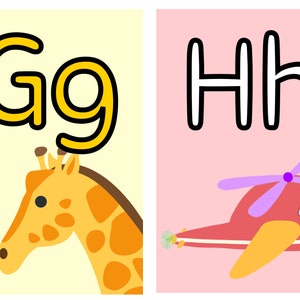 Alphabet Flash Cards for Kindergarten - Educational ABC Flashcards for ...