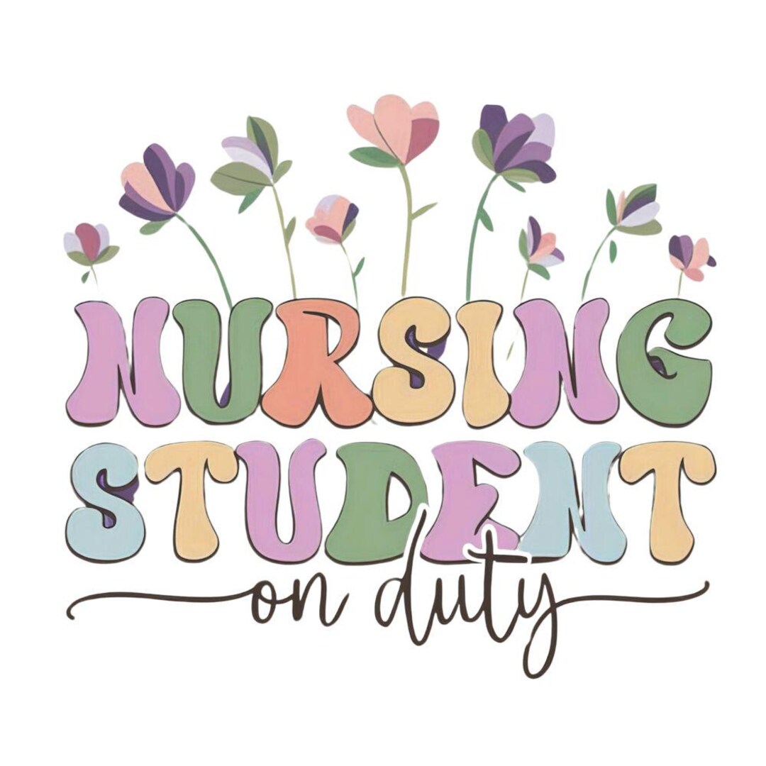 Nursing Student on Duty Digital Design | Cute Pastel Nurse PNG, JPEG ...
