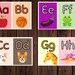 Alphabet Flash Cards for Kindergarten - Educational ABC Flashcards for ...