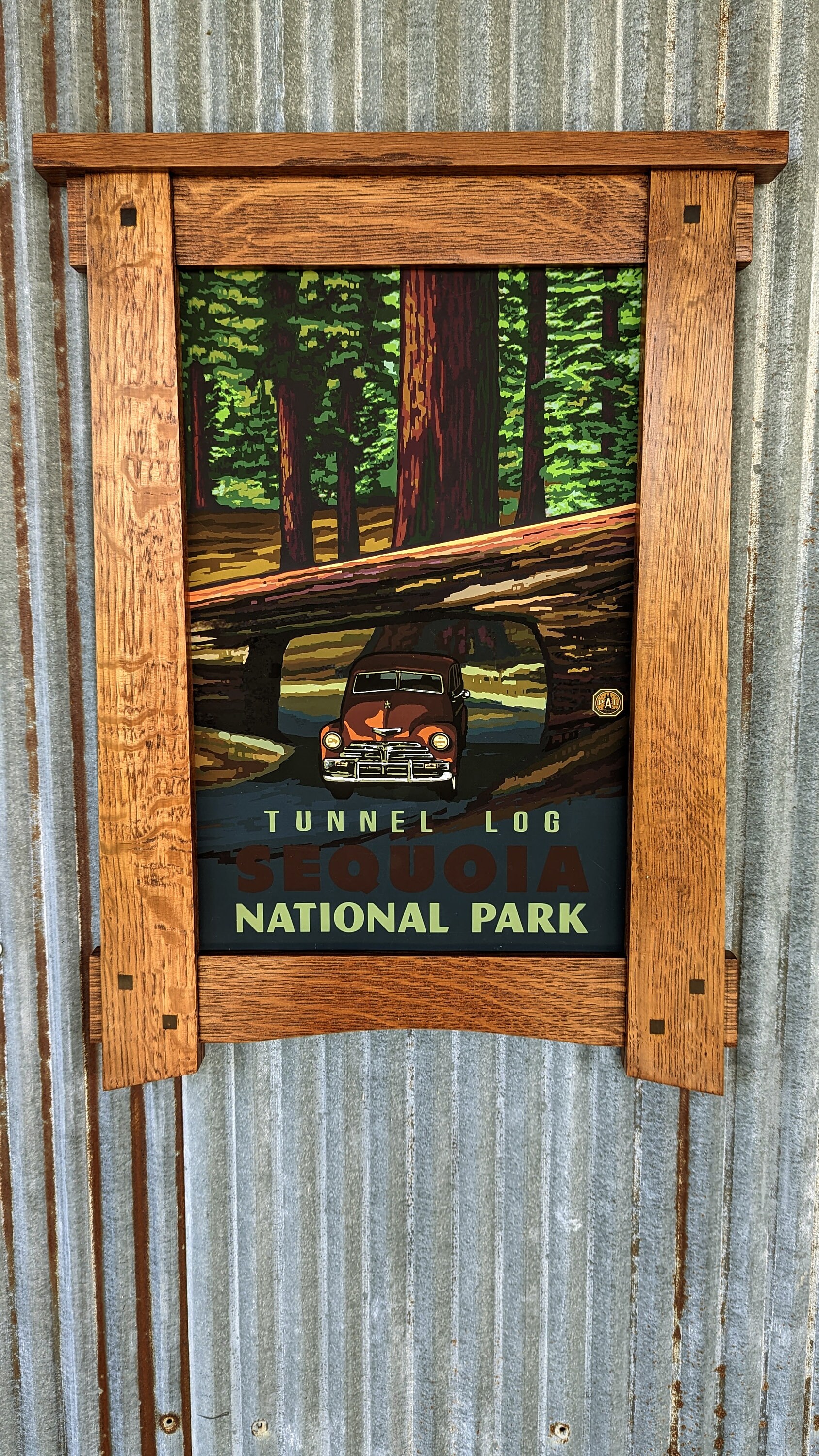 Craftsman Style Frame With Sequoia National Park Paul Linquist - Etsy