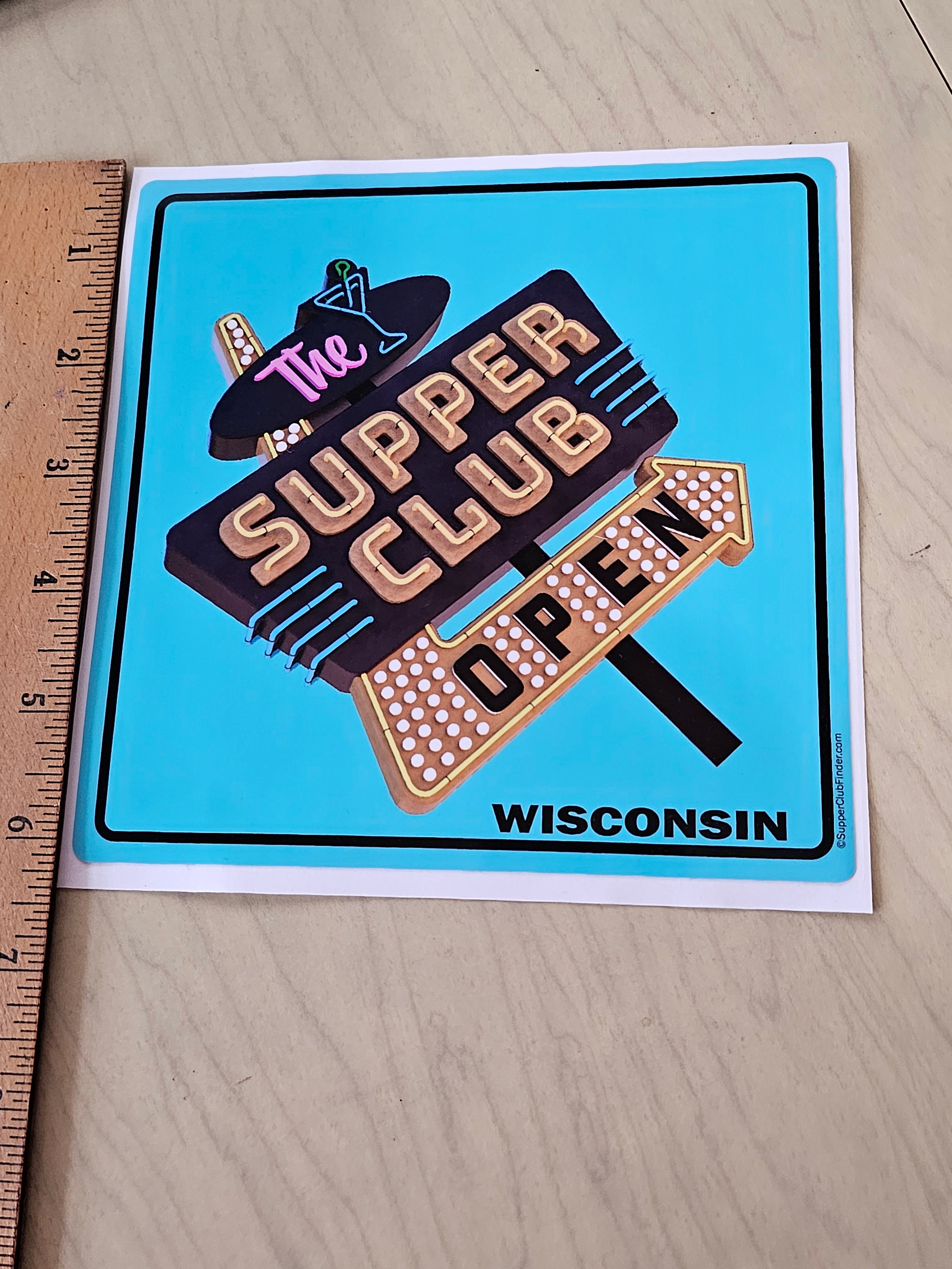 Wisconsin Supper Club Window Decal - Etsy