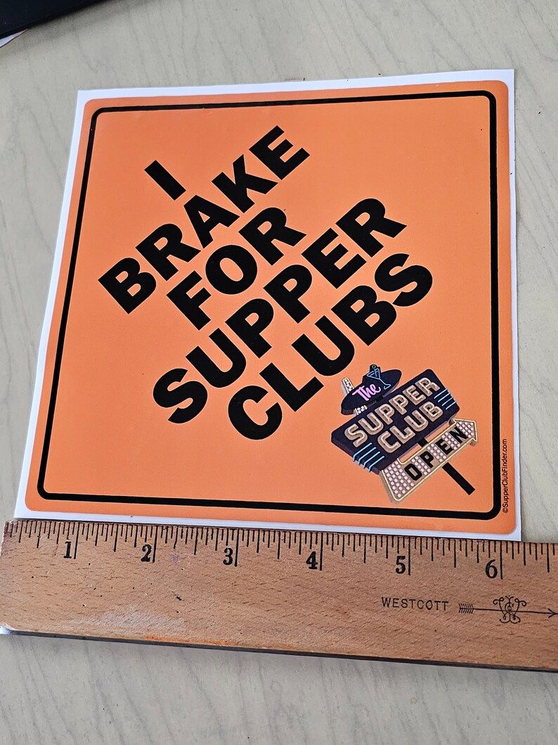 Wisconsin Supper Club Window Decal - Etsy
