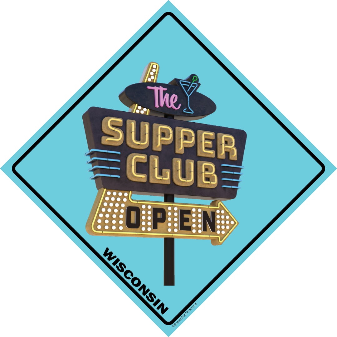 Wisconsin Supper Club Window Decal - Etsy
