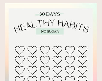 30 Day No Sugar Challenge - Etsy