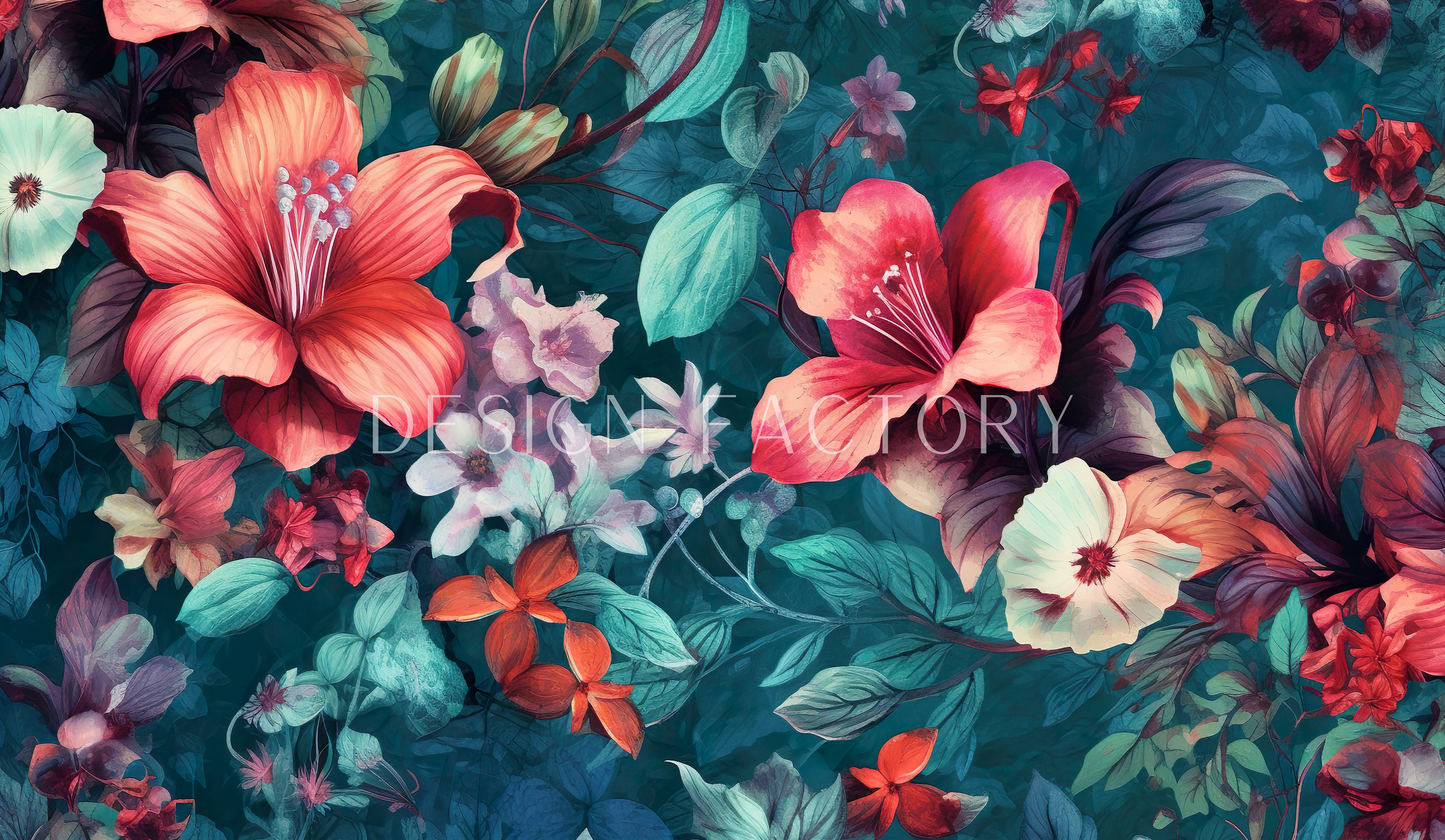 Set of 4 Floral Desktop Wallpaper / Abstract Minimalist - Etsy