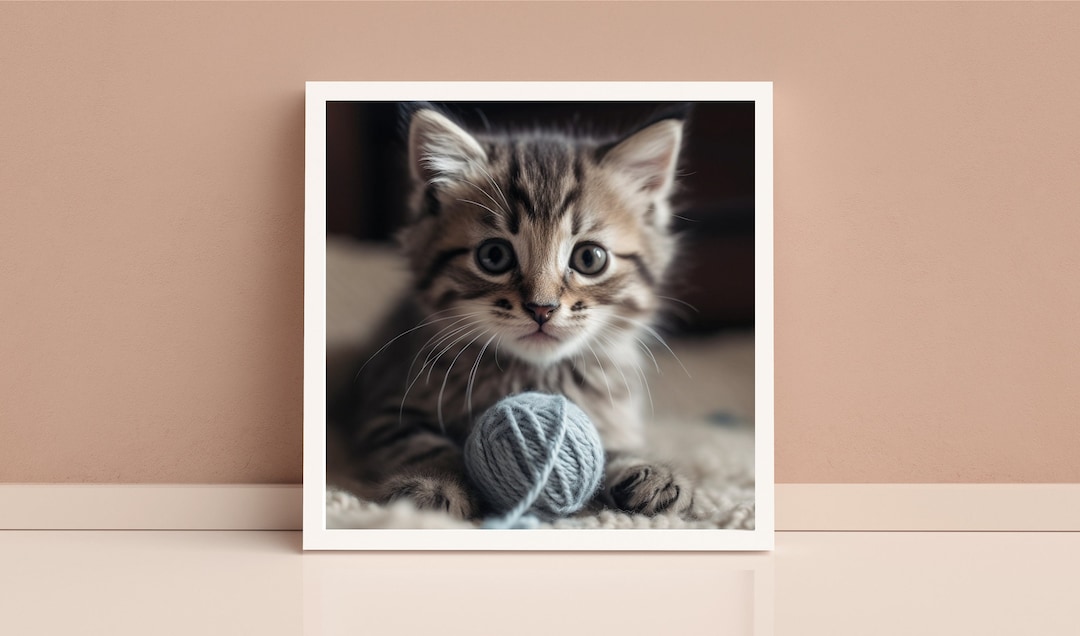 Beautiful Printable Kitten Poster / Downloadable Wall Art / Baby Cat ...