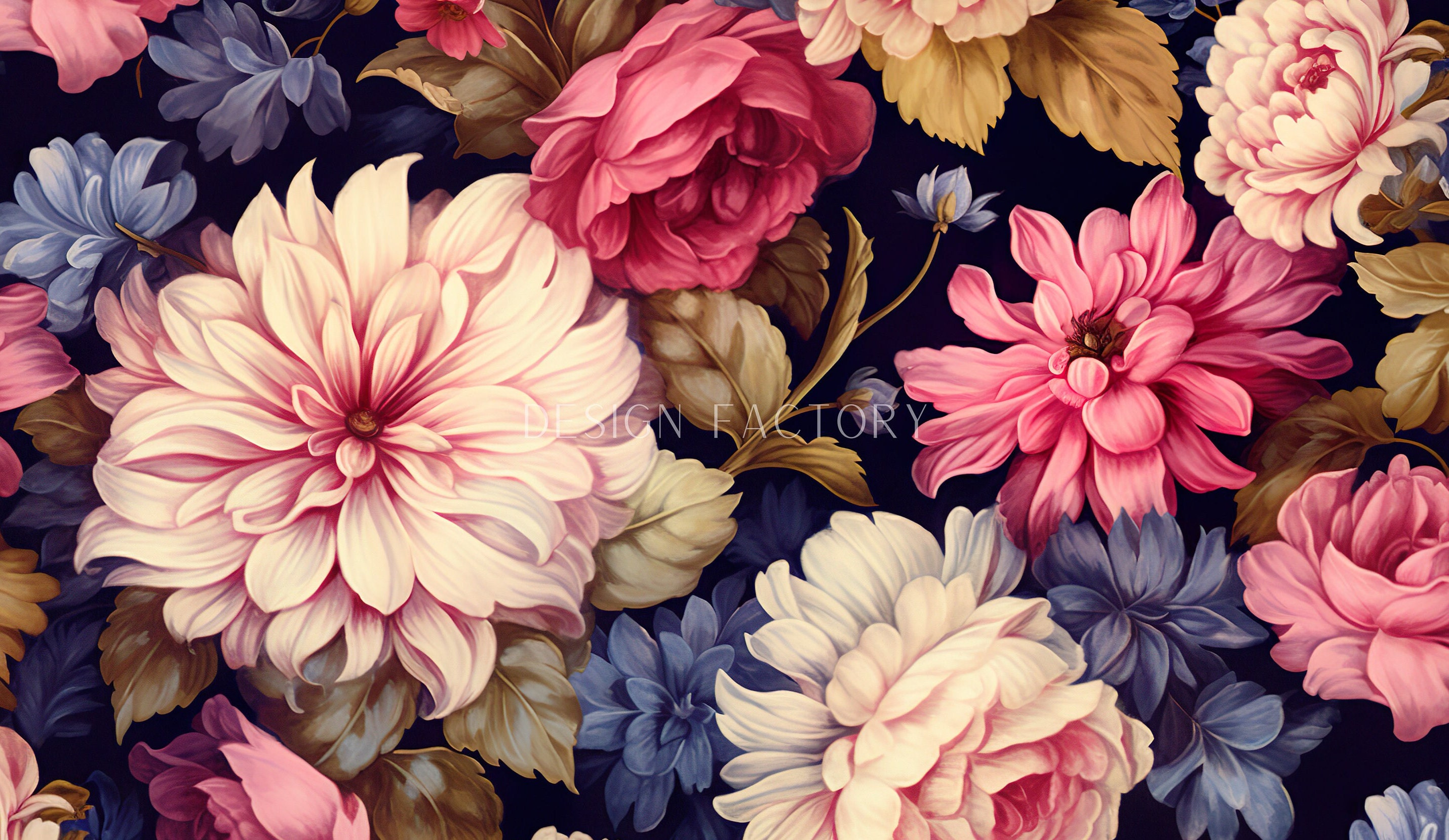 Set of 4 Floral Desktop Wallpaper / Abstract Minimalist Computer / PC ...