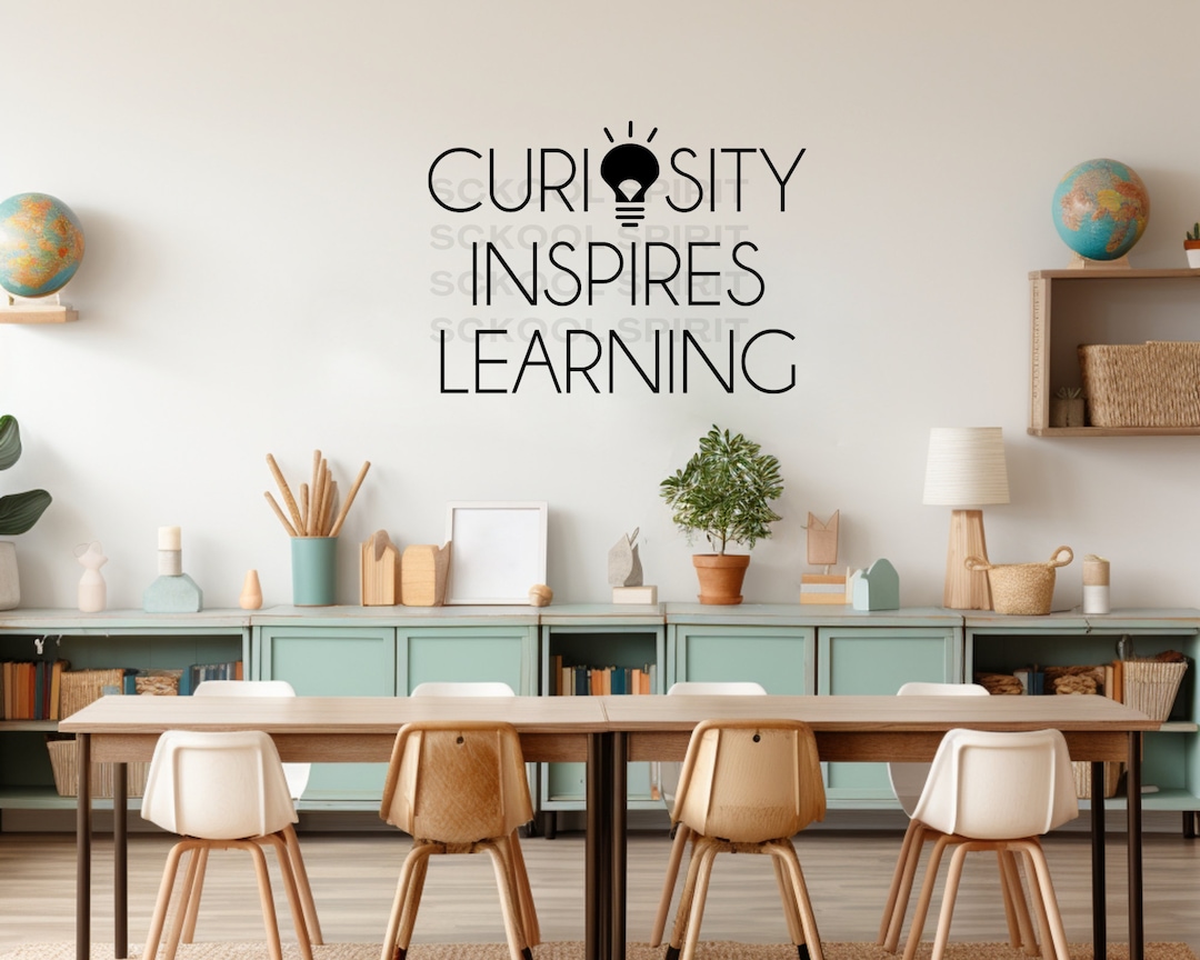 Curiosity Inspires Learning Wall Decal for Classroom - Etsy