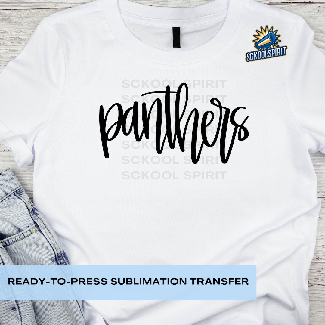 Panthers Mascot Graphic Sublimation Ready to Press Sheet - Etsy