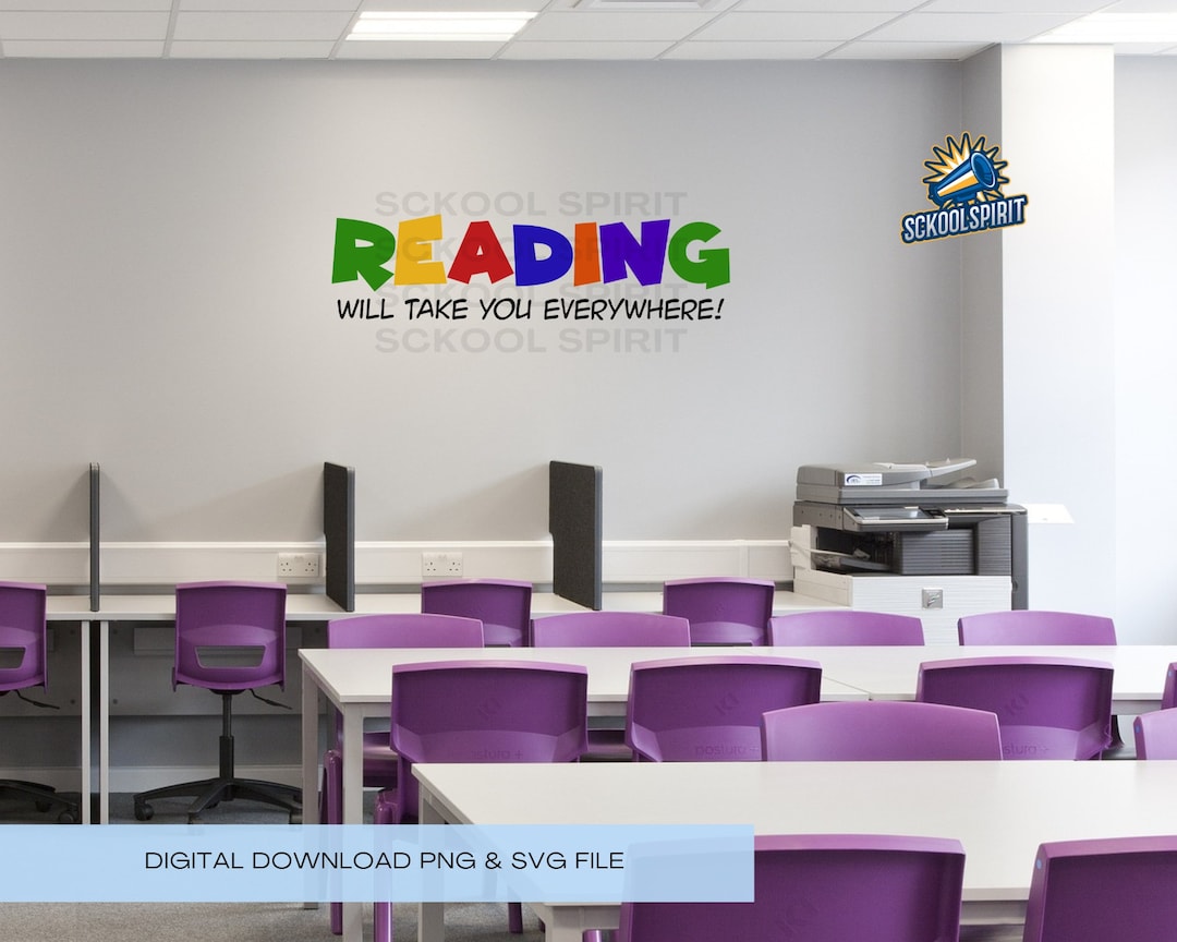 Reading Will Take You Everywhere PNG & SVG Graphic - Etsy