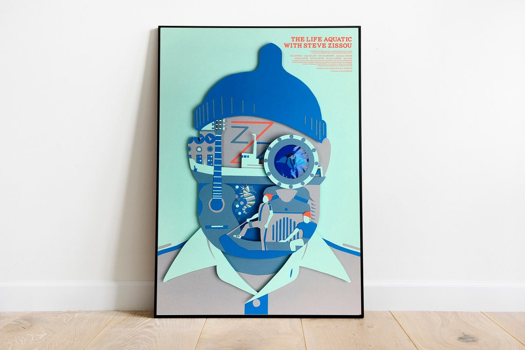 The Life Aquatic / the Life Aquatic Poster / Wes Anderson / - Etsy