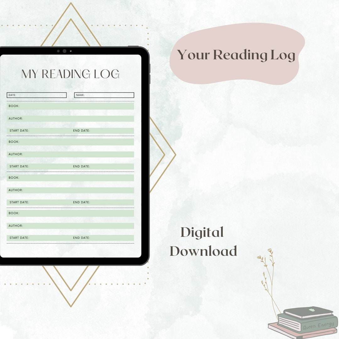 Digital & Printable Reading Log.books I've Read.book Log. Goodnotes ...