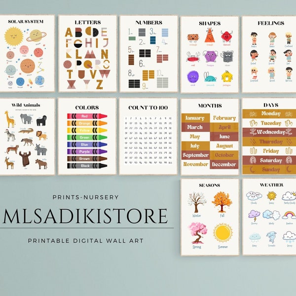 Boho Alphabet Chart - Etsy